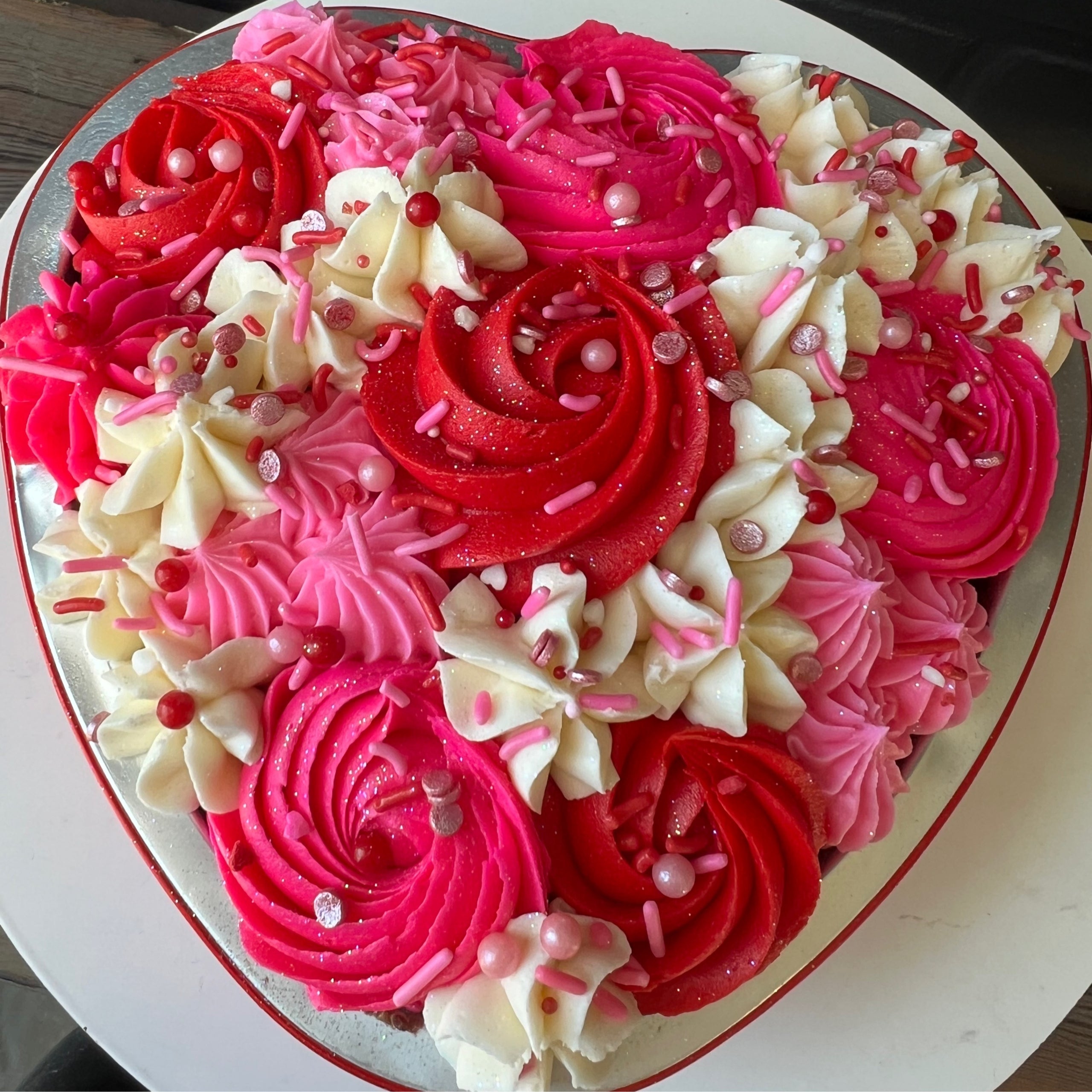 Valentine’s Day Heart Cake | Hive Bakery
