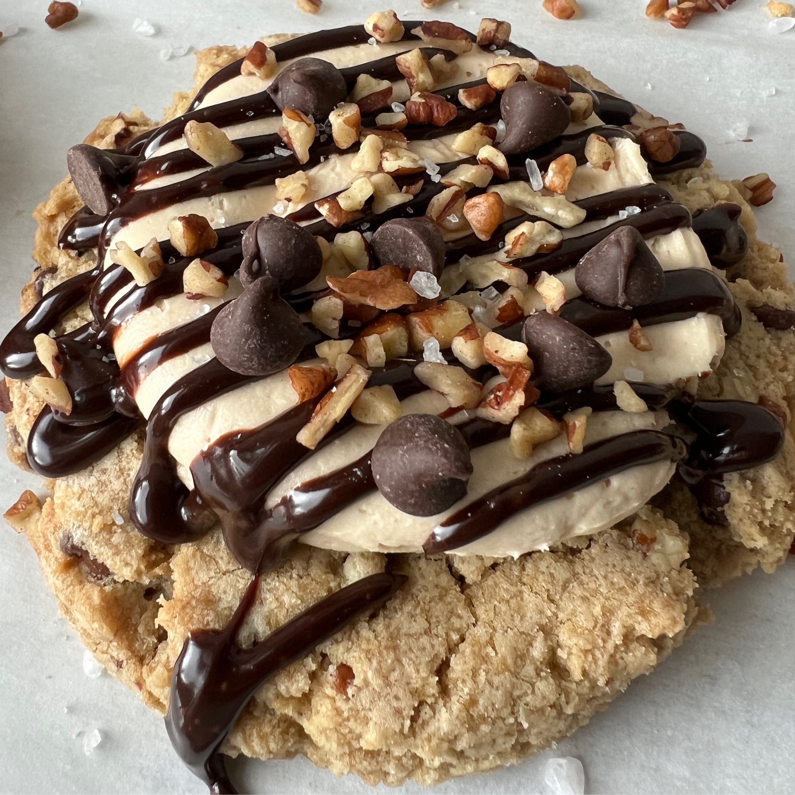 Salted Caramel Pecan Choc Chip Cookie | Hive Bakery